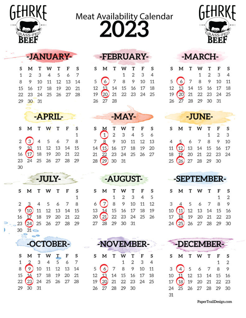 1/2 Grass-Fed Steer - Gehrke Grass-Fed Beef